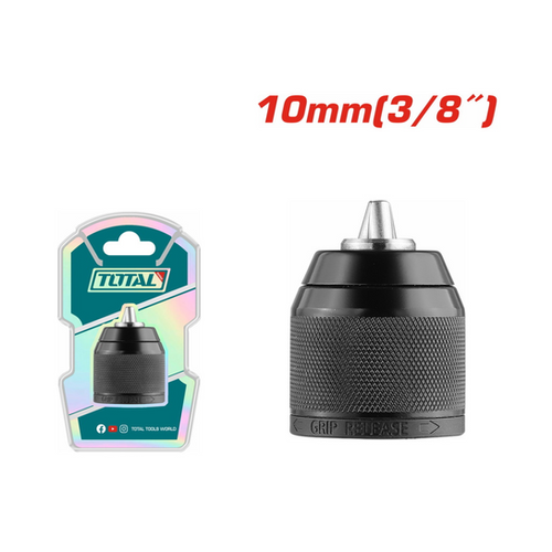 Total TAC4510201 10 mm Keyless Impact Chuck ⅜ In Drive Cr‑V Steel Black ...