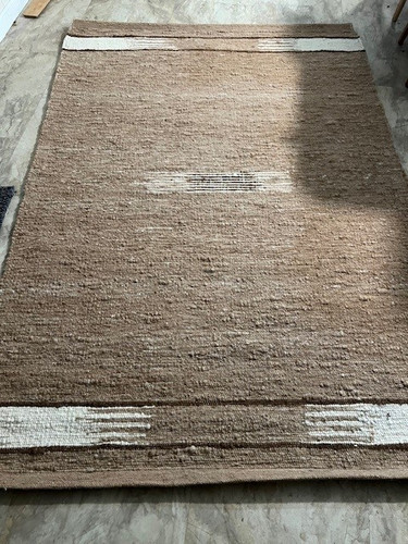 5x8 Natural Llama Fiber Rug-482D | Llama Fiber Co-op