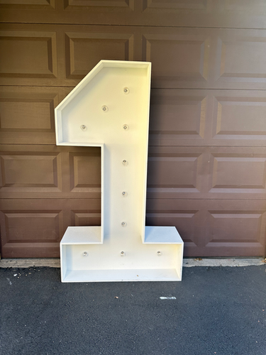 5ft Tall number 1 Marquee | creative