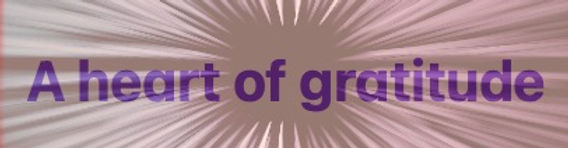 A heart of gratitude