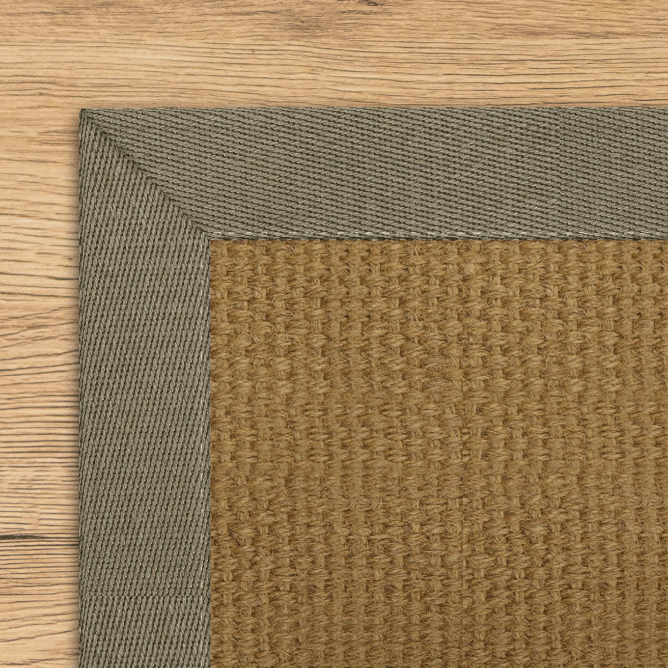 Luxury Panama Coir Rug with Moss Border | thenaturalrugcompany