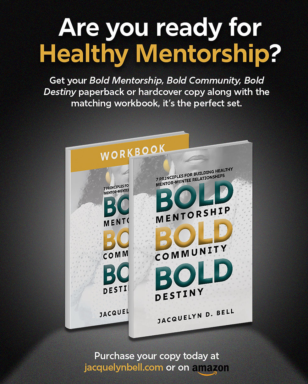 Bold Mentorship Book & Workbook Only Bundle | Jacquelyn Bell