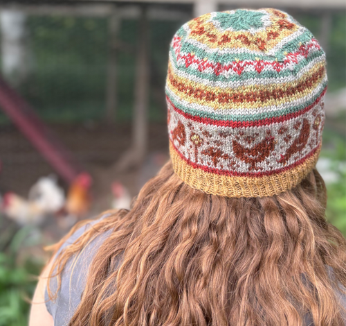 Solstice Glow Hat Knitting Kit | 5 Sisters Farm