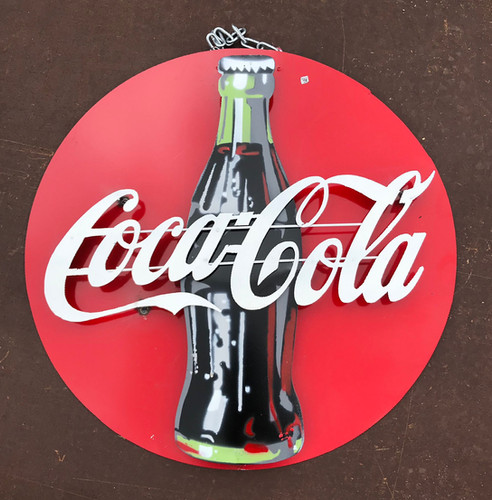 "Coca Cola" Wall Sign | A&I Yard Art