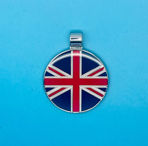 RED DOT Pet Tags - UK Flag Circle | Custom Kool Gifts