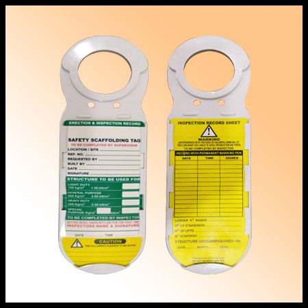 SCAFFOLDING TAG WITH HOLDER - INDIA | Safex Safety KSA