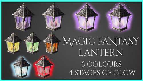 Magic Fantasy Lantern asset/stock sheet | steampowerstudios