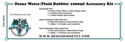 Ozone Water/Fluid Bubbler 1000ml Accessory Kit (Bubbler not included ...