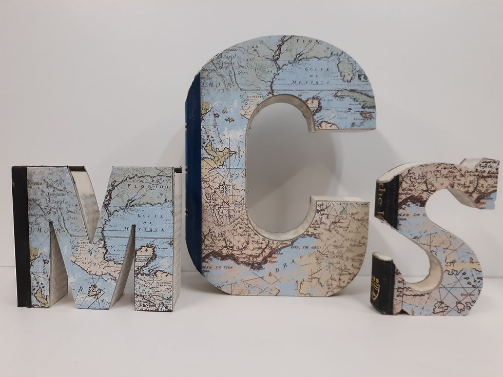 Custom Map Monogram | letterlounge