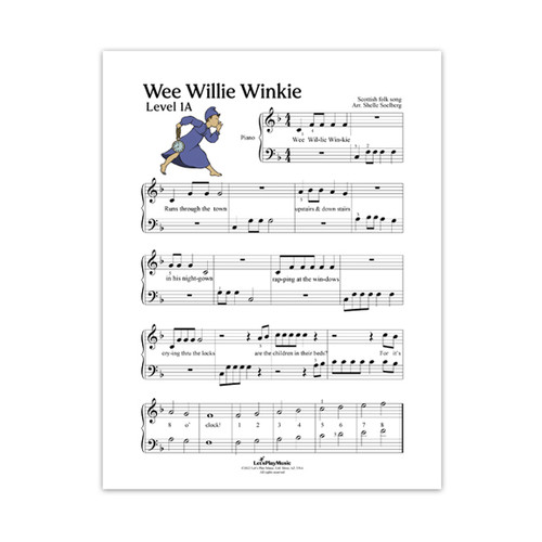 Sheet Music - Wee Willie Winkie | Lets Play Music