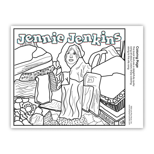 Jennie Jenkins Coloring Page | Lets Play Music