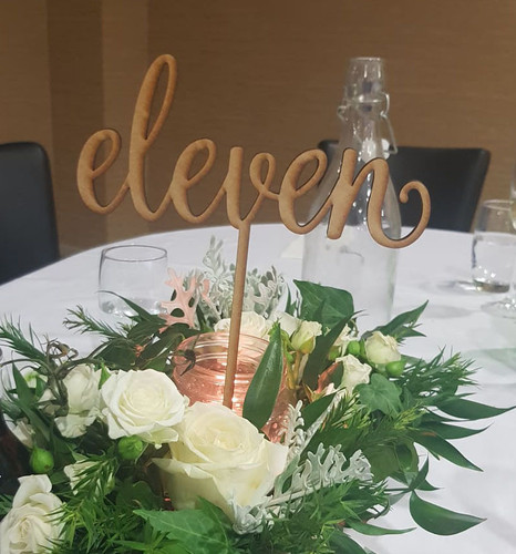 Set of 10 MDF Table Numbers 1-10 | Creative Studios