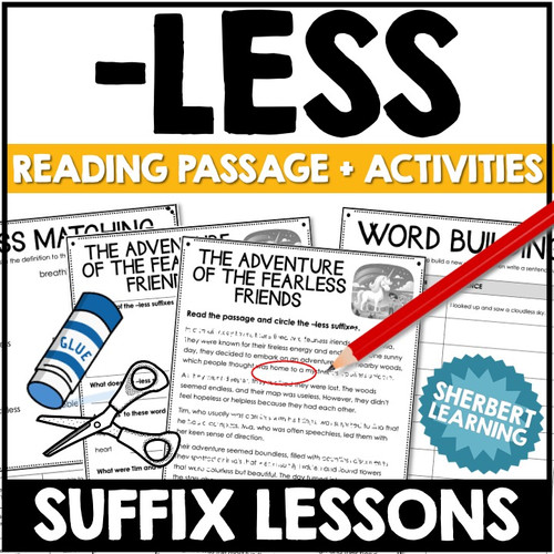 LESS Suffix - Reading Passages & Follow Up Activities - Suffixes ...