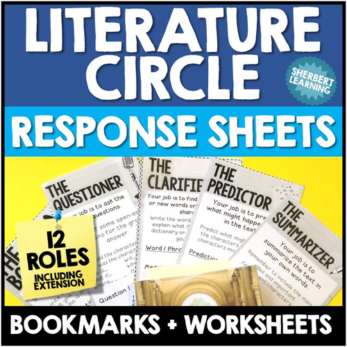 Literature Circle - Reciprocal Reading - Bookmarks + Response Sheets ...