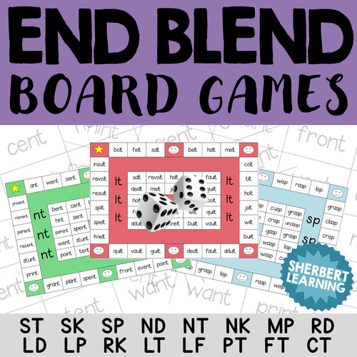 End Blends Board Games | Sherbert Learning