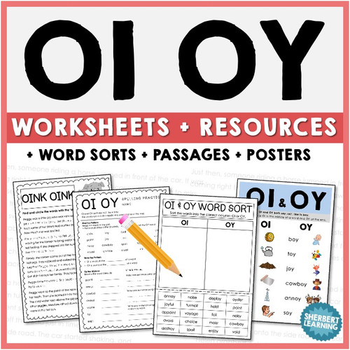 OI OY Worksheets - Diphthongs Reading Passages + Activities + Word ...