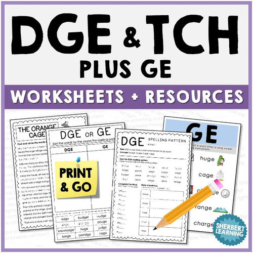DGE and TCH Worksheets - DGE and GE Worksheets + Reading Passages Word ...