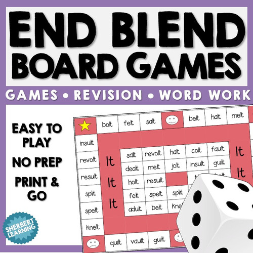 End Blends Board Games | Sherbert Learning