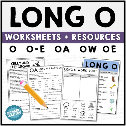 Long O Vowel O O-E OA OW Reading Passages - Worksheets Activities ...