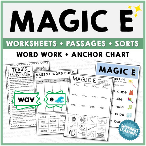 Magic E - Bossy E - Split Digraph - Reading Passages + Worksheets ...