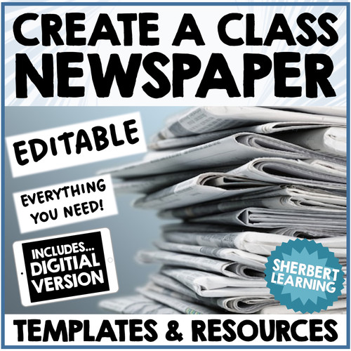 Create a Class Newspaper - factual and report writing - EDITABLE ...