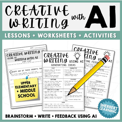 Creative Writing using Artificial Intelligence AI - Worksheets Prompts ...