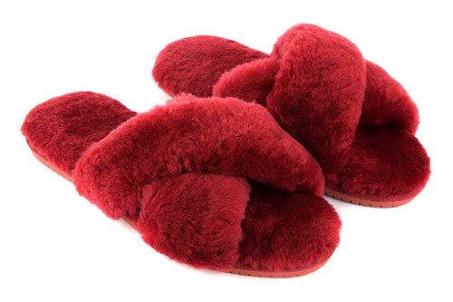 Original UGG Australia Fluffy Slides Red | Original Ugg New