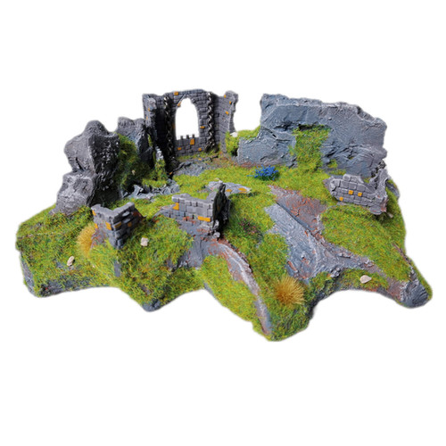 Ancient overgrown village/keep ruins fantasy tabletop terrain | Mystic ...