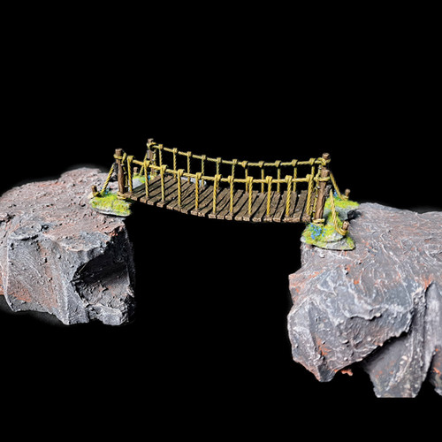 Rope Bridge DND Tabletop Terrain Jungle Chasm Crossing 28mm scale ...