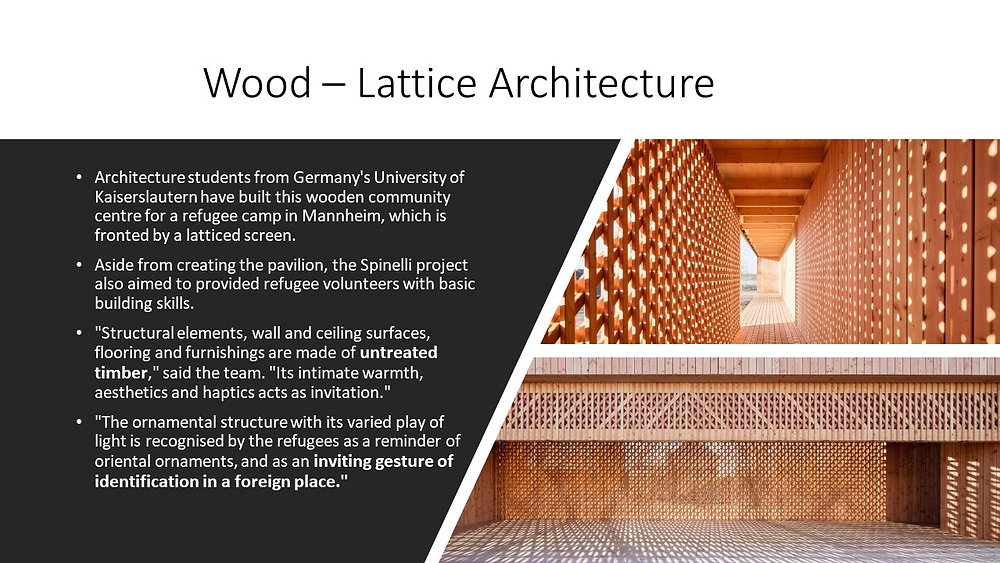 Wood - Lattice Architecture