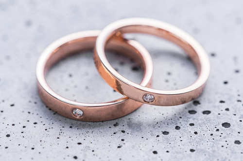 Giftering med enkel diamant | Skjånes Gullsmie | Finnmark | Alta | Gullsmed