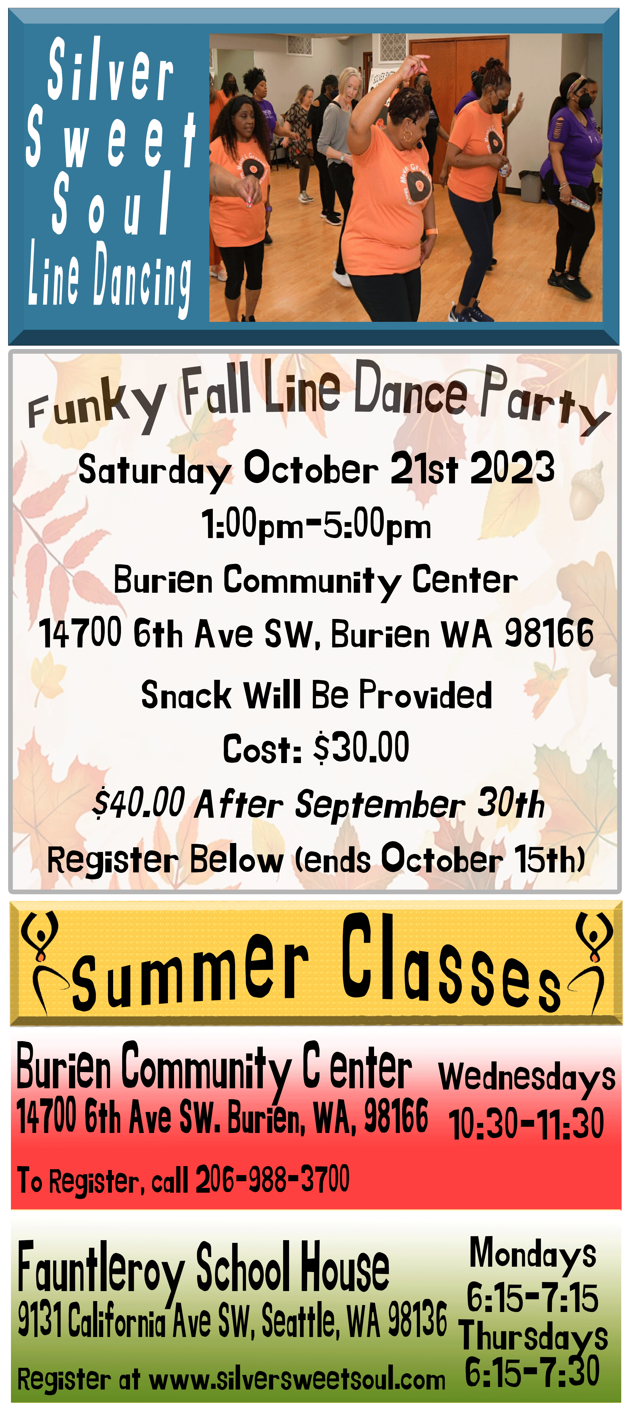 Silver Sweet Soul Line Dancing Classes | Seatle, Washington