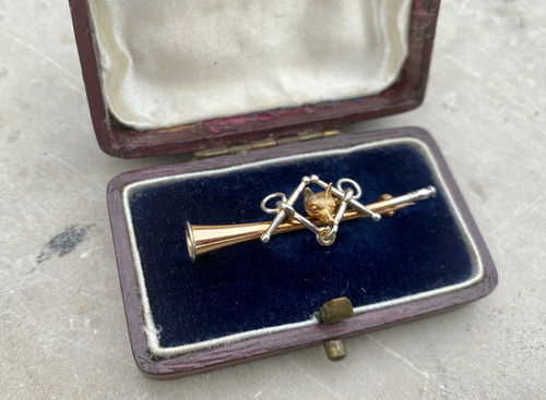 Hunting Stock Pin - `Snaffles´ - Early 20th Century | Hooves and Hedges