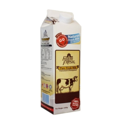 FARM FRESH COWS MILK (GABLE TOP W/O SPOUT) 1L | HNJ FOOD SUPPLY
