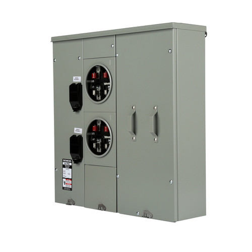 Siemens WP4212RJB 400Amp 2-gang meter socket with disconnects. 225Amp ...