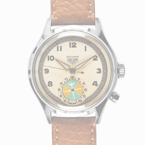 1950’s Rare Heuer Solunar Chronograph | vision