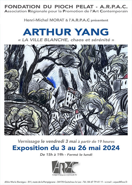 ARTHUR YANG artiste, Peinture art en France, Ville Blanche