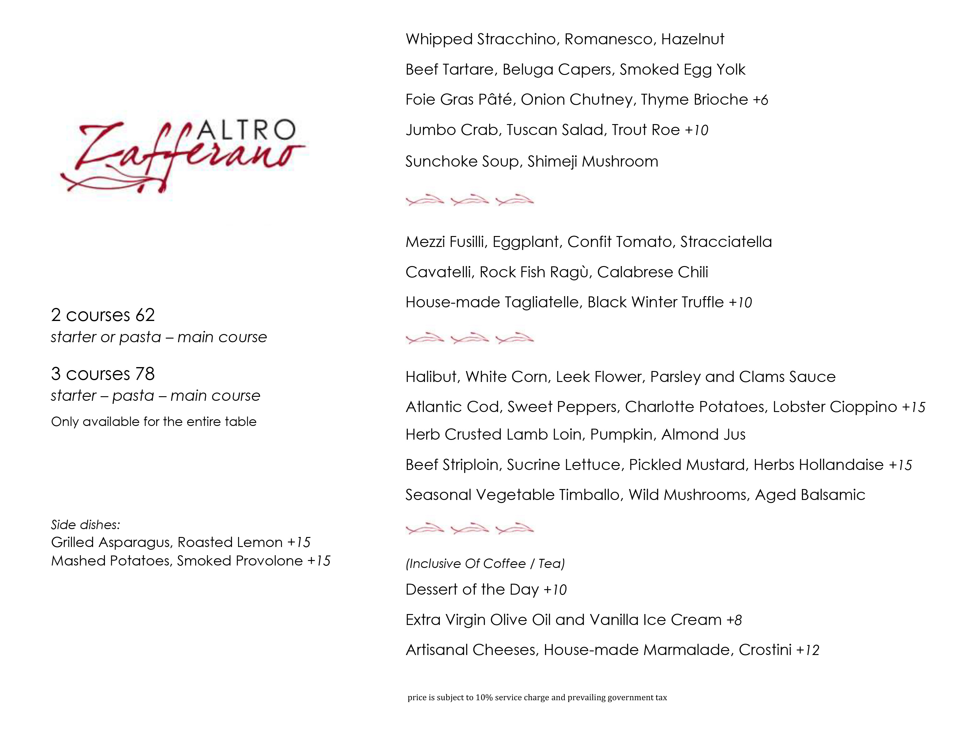 Altro Zafferano | Christmas Brunch & Dinner | New Year's Eve Countdown ...