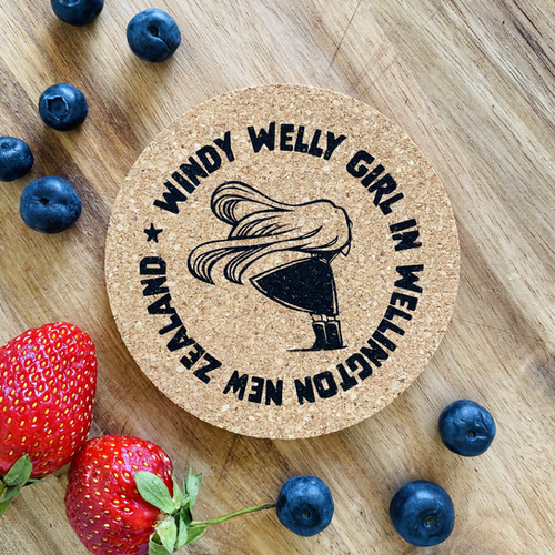 Windy Welly Girl Coaster | Welly Girl NZ