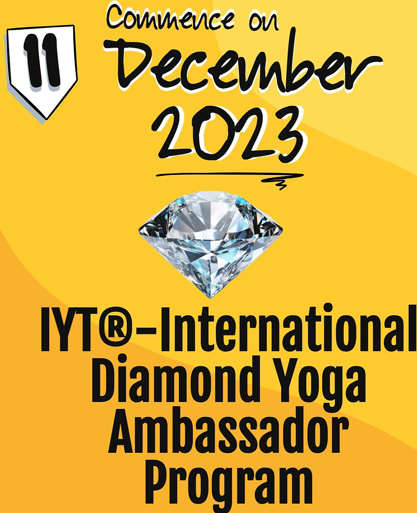 IYT® International Diamond Yoga Ambassador Program Commence