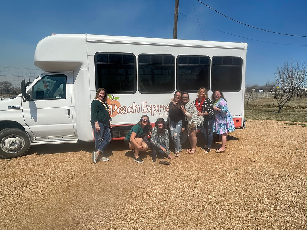 Explore Fredericksburg Wine Tour Bus with The Peach Express