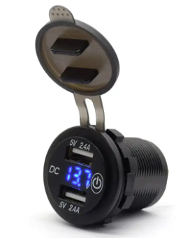 2.4Amp Dual USB/Voltmeter Port | Bold North Outdoors