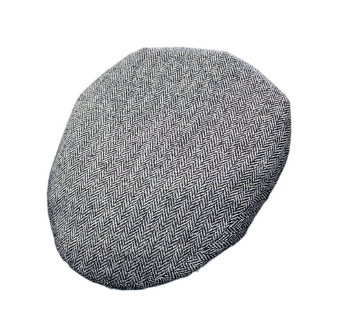 City Sport County Raw Silk - Blue Herringbone | Classic Cap Co Ltd