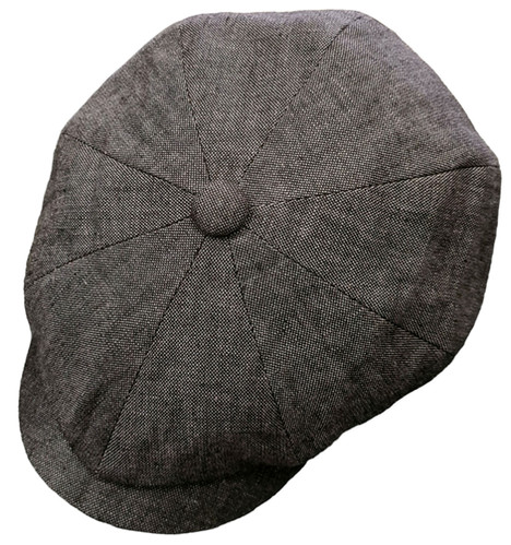 Failsworth Alfie Linen Urban Baker Boy - Grey | Classic Cap Co Ltd
