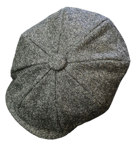 Olney Detroit Docker Baker Boy - Light Grey Tweed | Classic Cap Company Ltd