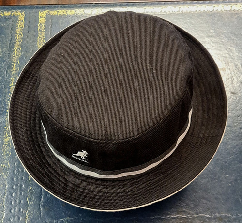 Kangol Striped Lahinch Bucket Hat - Black | Classic Cap Co Ltd