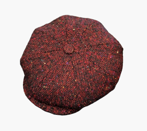 City Sport Leyton Baker Boy - Red/Black Salt n Pepper | Classic Cap Co Ltd