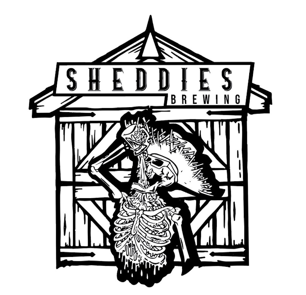 Skeleton Logo Sticker | Sheddies Brewing