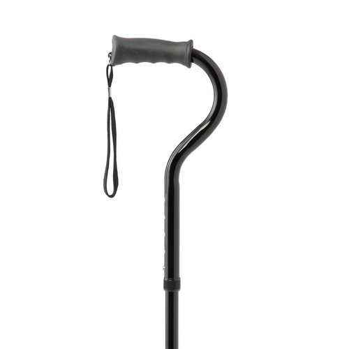 Medline 4-Point Quad Offset Folding Hybrid Cane Black | Take Care Mobility