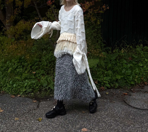 Sable & Snow Mousse Skirt | Atelier De C Ć